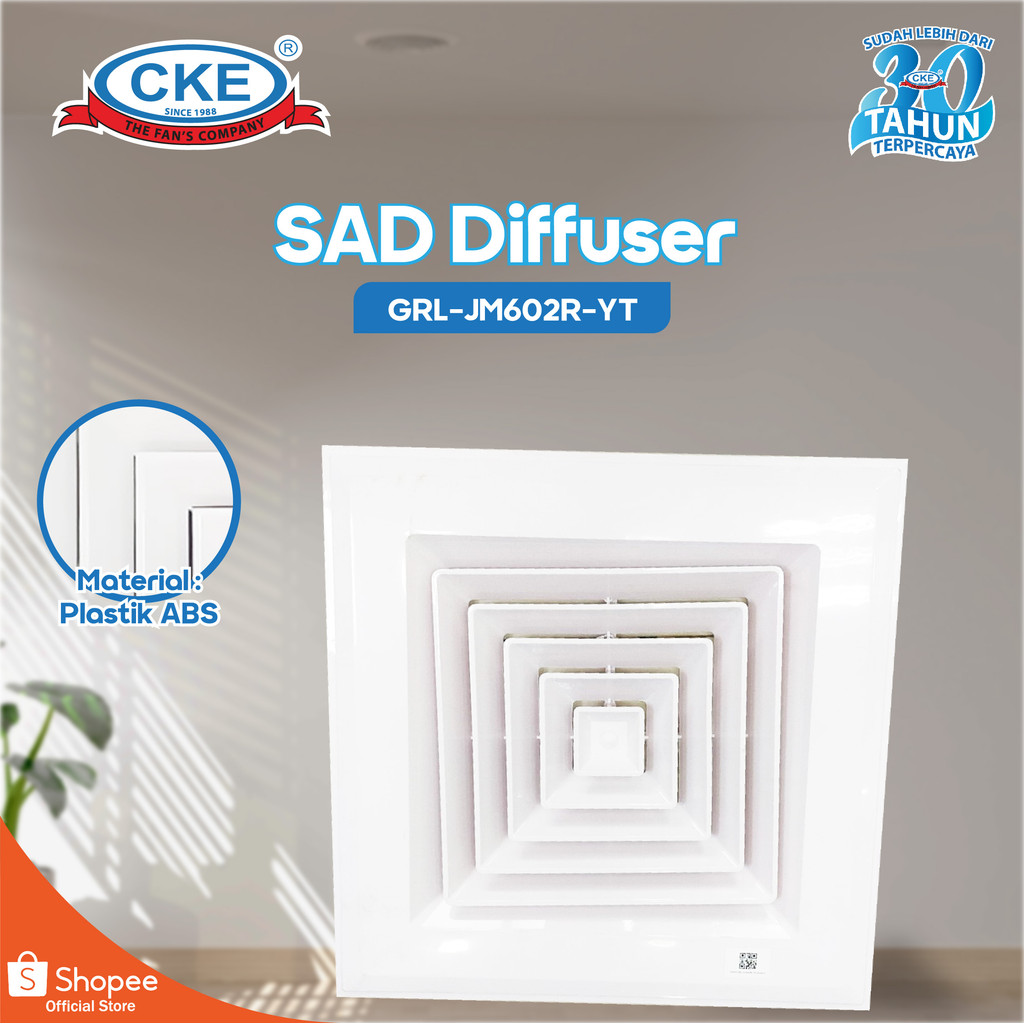 Jual SAD Diffuser 60x60 CM 60 CM 60CM Diffuser AC supply air plafon ...