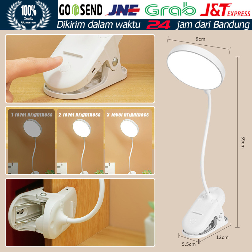 Jual Lampu Belajar Jepit Meja / Lampu Belajar Portable Charger Led ...