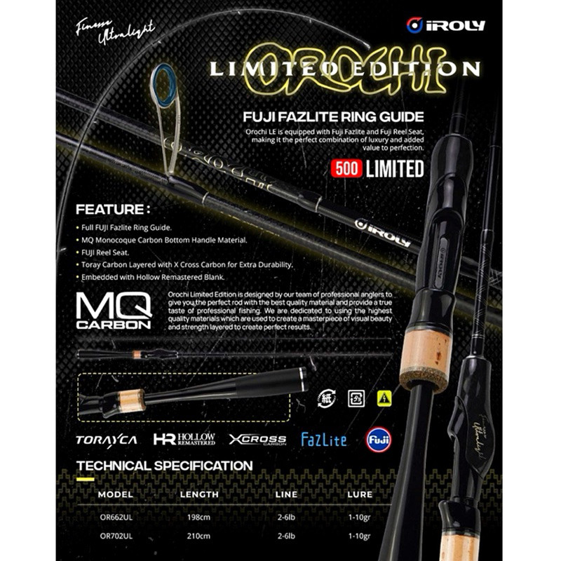 Jual JORAN SPINNING IROLY OROCHI GEN 3 dan LIMITED EDITION | Shopee ...