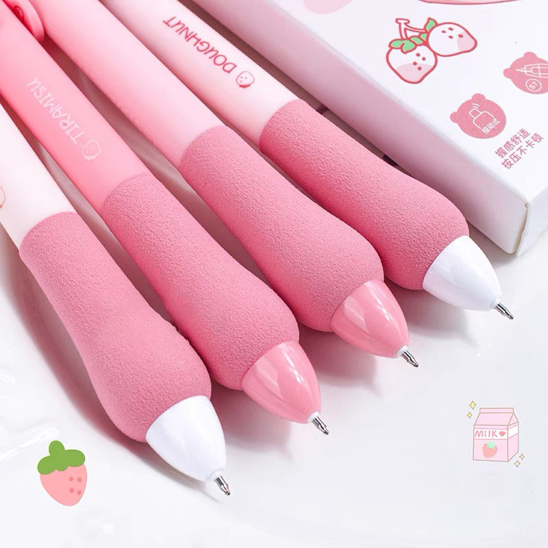 Jual 4pcs Pulpen Aesthetic Pena Pen Pulpen Lucu Pink School Stuff ...