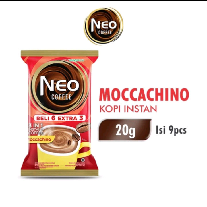 Jual A591-(9 PCS) Neo Coffee Mocachino 1 PACKKopi Neo Moccachino Isi 9 ...