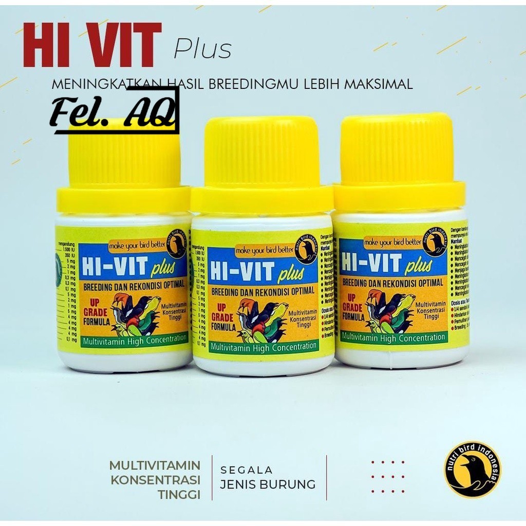 Jual Hi VIT HI-VIT NUTRIBIRD MULTIVITAMIN TINGGI UNTUK BREEDING TERNAK ...