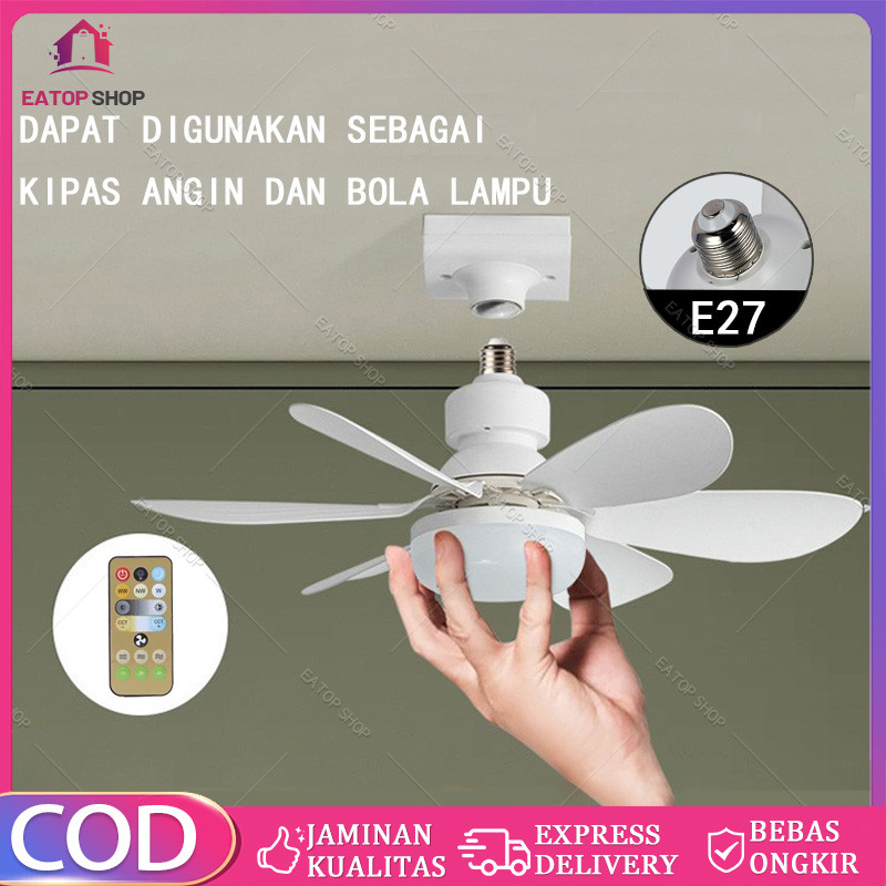 Jual Kipas Angin Plafon Lampu Dengan remote control Lampu kipas Garansi ...