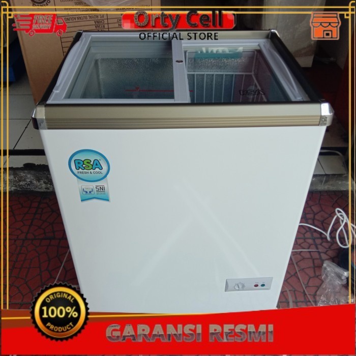 Jual RSA Freezer / showcase Box Sliding Kaca 100L Garansi Resmi ...