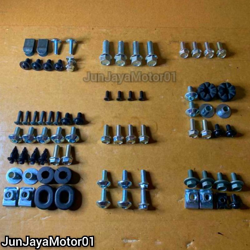 Jual Baut Lengkap Fullset Bodi Motor Honda Sonic 150R / Baut Lengkap ...