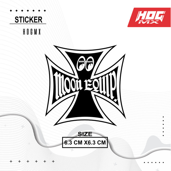 Jual Sticker JDM MOONEYES MOON EQUIP PLUS BS0050 | Shopee Indonesia