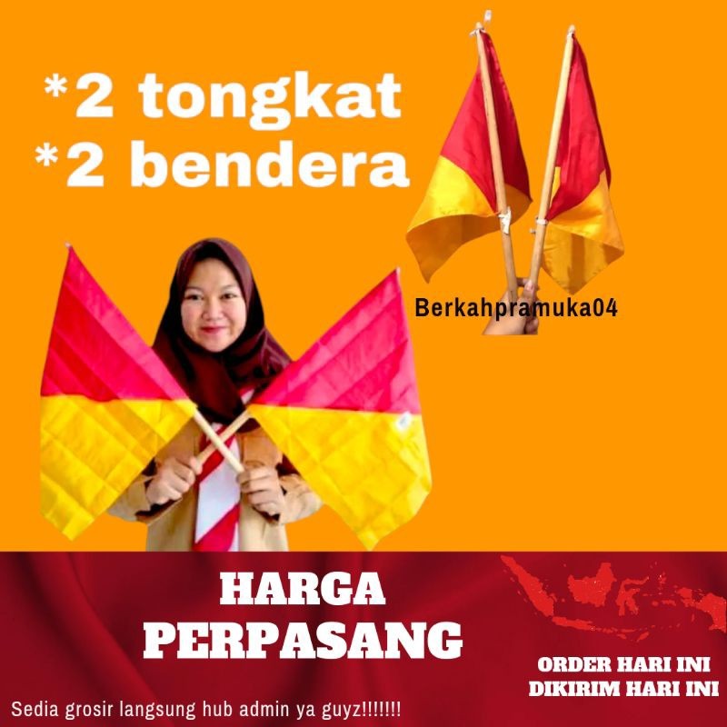 Jual Bendera Semapur + Tongkat (2 bendera + 2 tongkat) Bendera ...