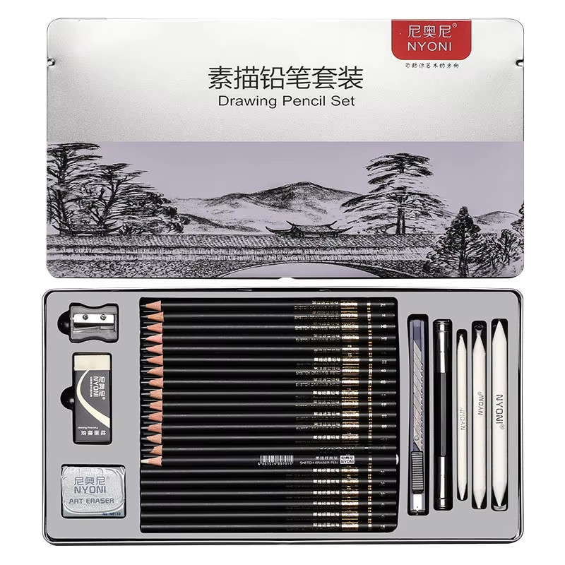 Jual Set Pensil Warna Profesional Paket Alat Seni Lukis Lengkap dengan ...