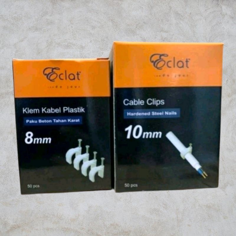 Jual KLEM KABEL PAKU ECLAT 8MM 10MM 12MM ROUND KABEL CLIPS | Shopee ...