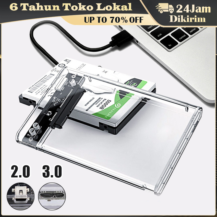 Jual Casing Hardisk External HDD SSD External Case Transparan 2.5" USB 3.0/USB 2.0 | Shopee ...