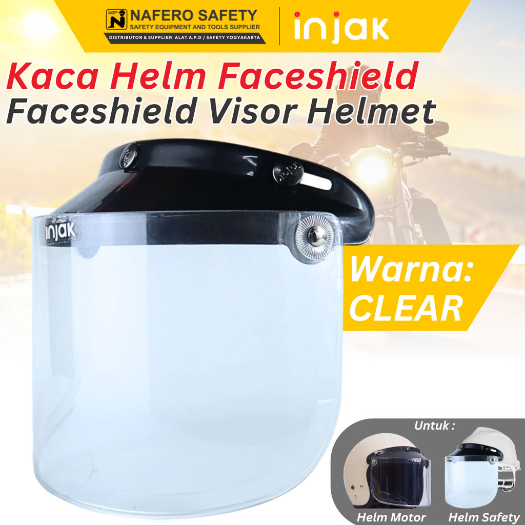 Jual Kaca Helm Motor Safety Visor Bogo CLEAR Bening Retro Classic Merk ...