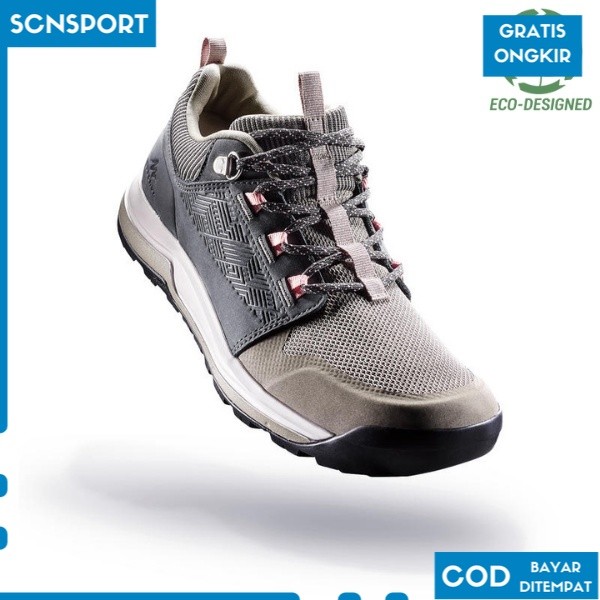 Jual Quechua Sepatu Mendaki Trekking Camping Wanita Nh500 8526217 SP1 ...