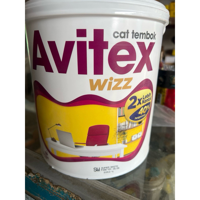 Jual Cat Tembok Avitex Wizz Warna Putih Super White - Kemasan 5kg MURAH ...