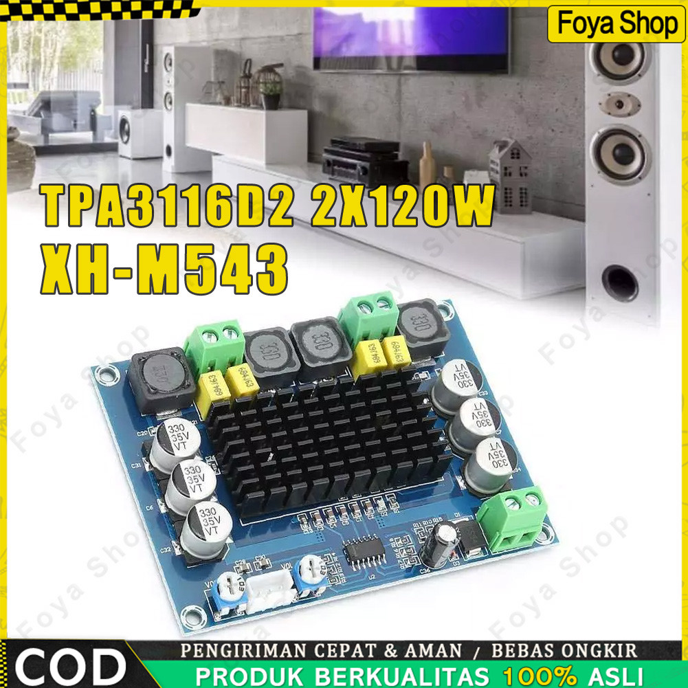 Jual TPA3116D2 2x120W Dual-channel Stereo High Power Digital Audio Power Amplifier Class D XH ...