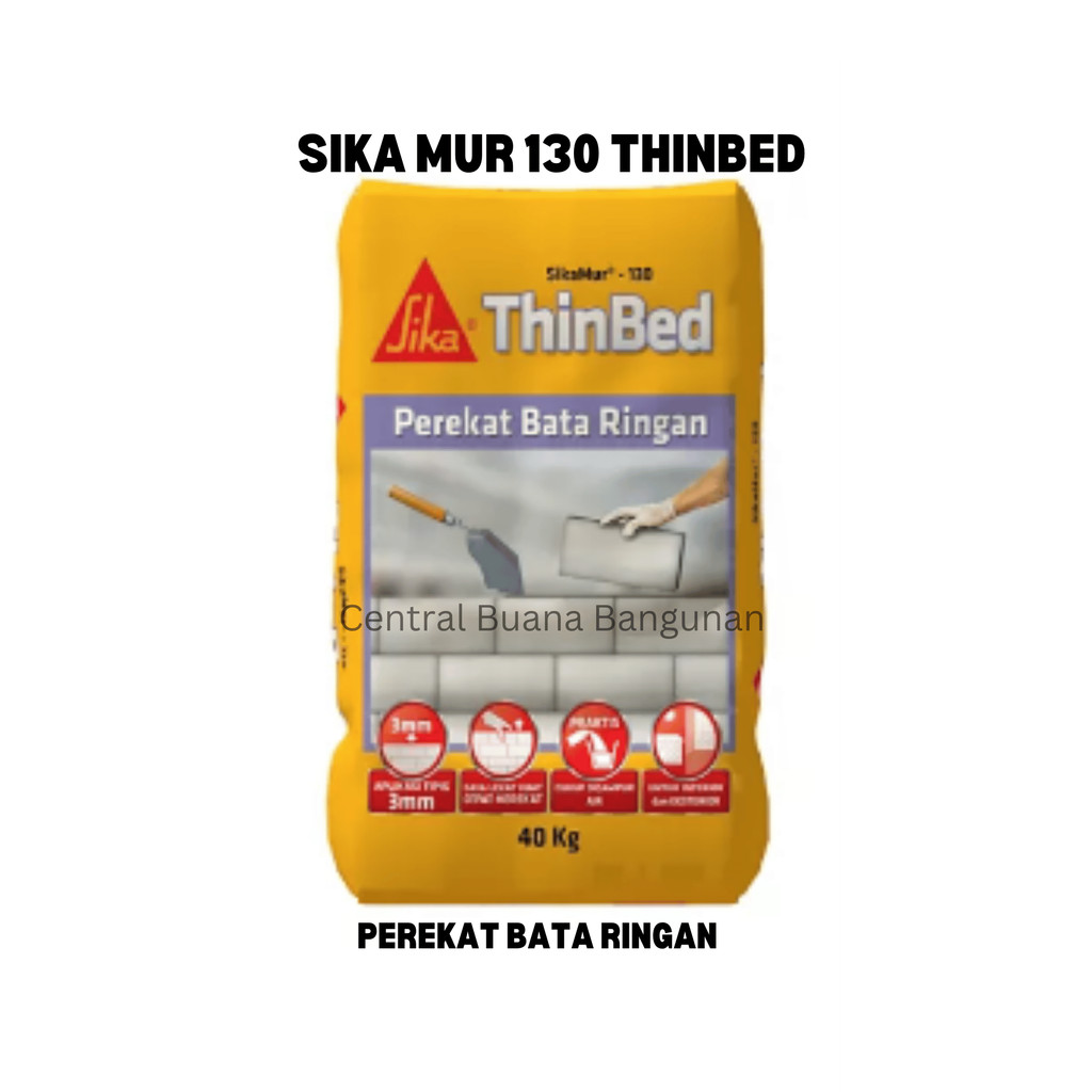 Jual Sika Mur -130 Thinbed PEREKAT BATA RINGAN | Shopee Indonesia