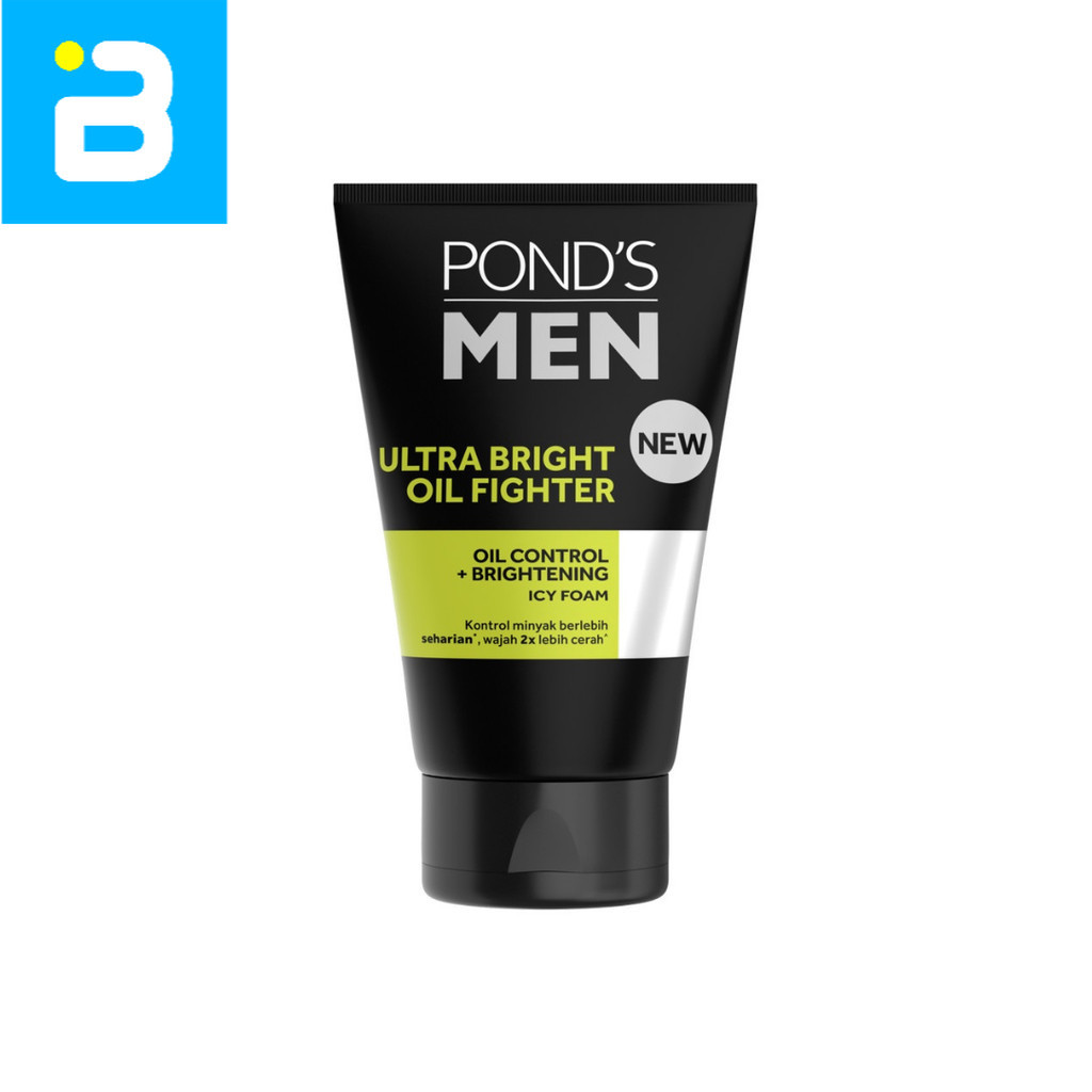 Jual Ponds Men Facial Foam Ultra Bright Oil Fighter 100G | Shopee Indonesia
