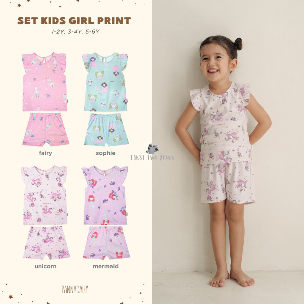 Jual Bohopanna Pannadaily - Panna Set Kids Girl Print Ruffle Set ...
