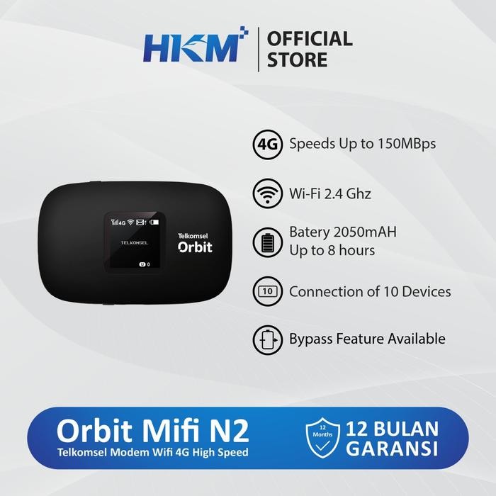 Jual Telkomsel Orbit Mifi N2 Portable Modem Wifi 4G High Speed | Shopee ...