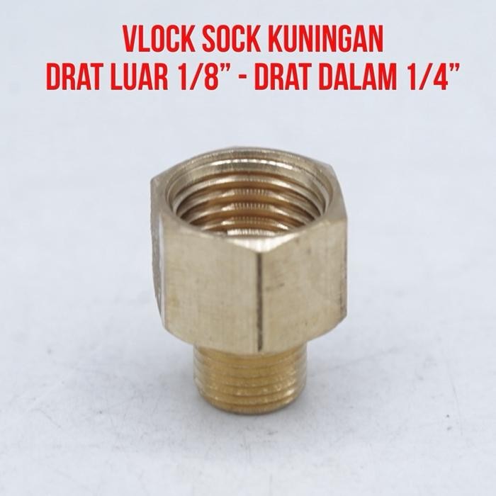Jual YOLO Vlock Sock Vlok Sok Ring Overloop Nepel Drat Luar 1/8” ke ...