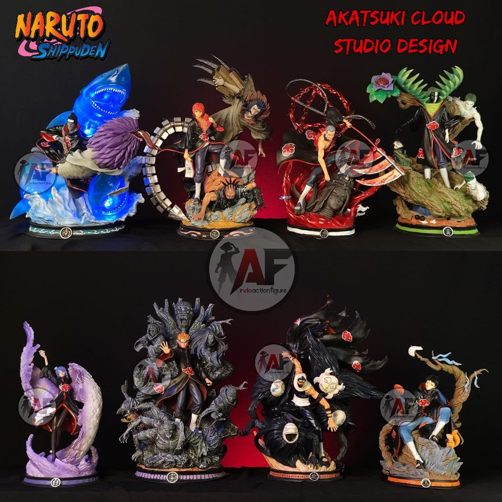 Jual Statue Action Figure Naruto Akatsuki Zetsu, Hidan, Sasori, Kakuzu ...