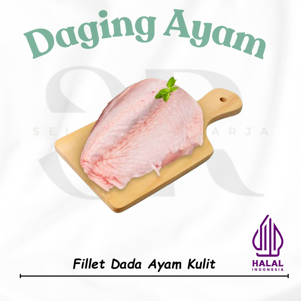 Jual Fillet Dada Ayam Pakai Kulit Segar - Boneless Dada Chicken Breast ...