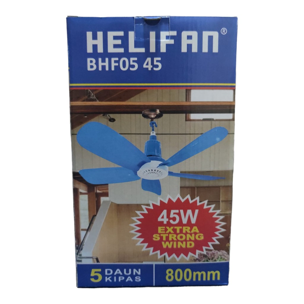 Jual Kipas Angin Gantung Helifan by Arashi BHF04 45 Watt 5 Daun Baling ...