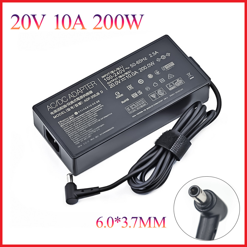 Jual 200W 20V 10A Laptop Charger Adapter ADP-200JB D For ASUS TUF DASH ...