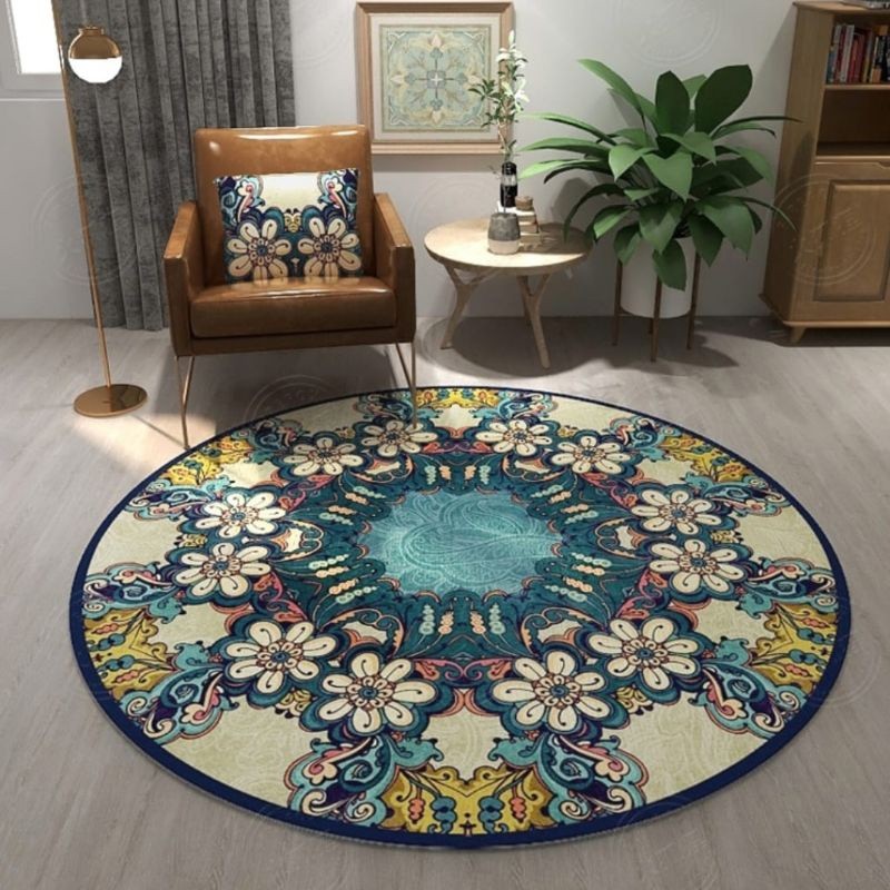 Jual Karpet Lantai Bulat Jumbo 190 cm - Estetik, Tebal, Empuk Cozy ...