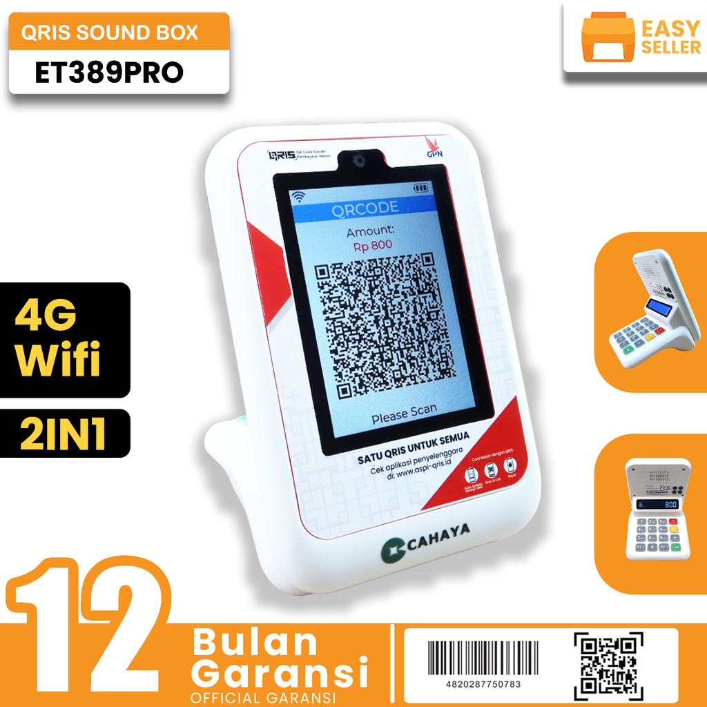 Jual QRIS Soundbox realtime Cahaya - Transaksi QRIS masuk Lebih Aman ...