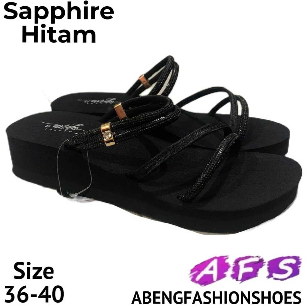 Jual Ando Sapphire Sendal Slide Wanita Ukuran 36-40 | Shopee Indonesia