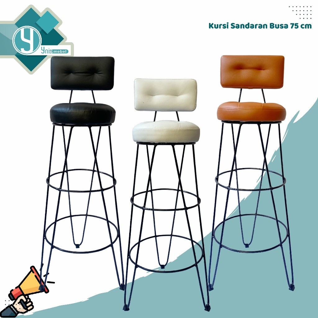Jual kursi sandaran outdoor 75cm / 60cm / 50cm / dudukan busa / sofa ...