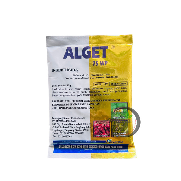 Jual Insektisida Alget 75WP 25 Gram Siromazin Untuk Kuti Daun | Shopee ...