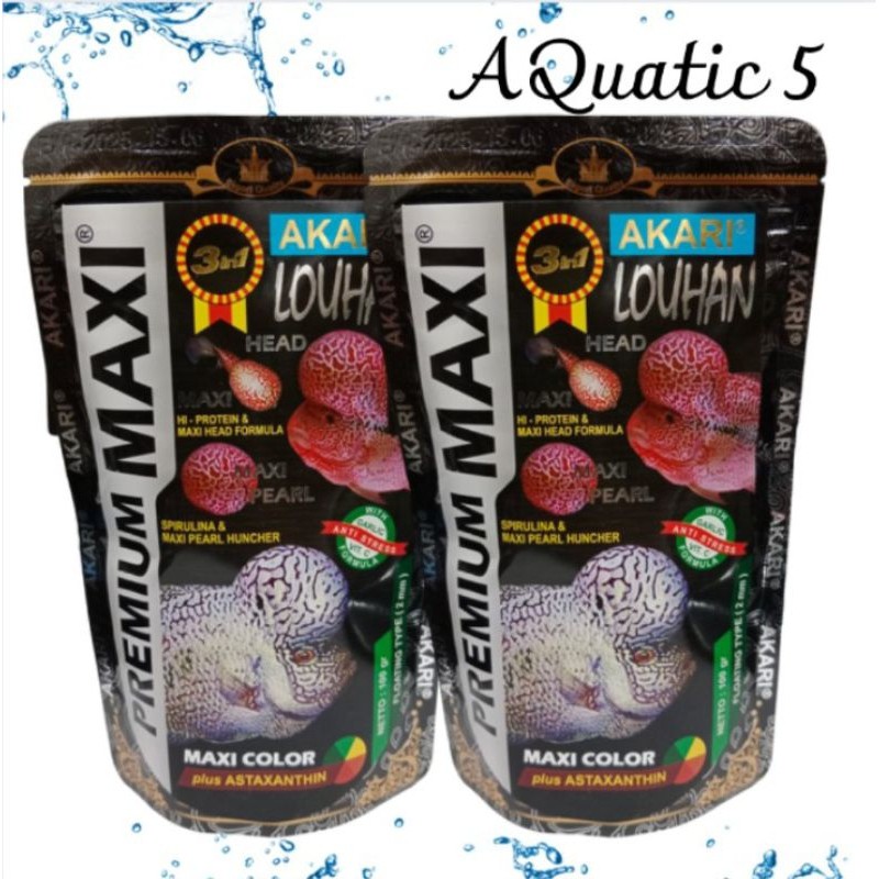 Jual AKARI PREMIUM MAXI LOUHAN 100GR MAKANAN IKAN LOUHAN | Shopee Indonesia
