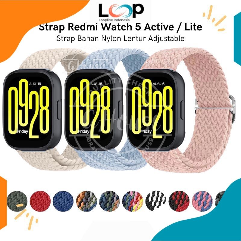 Jual Loopline Strap Redmi Watch 5 Active / Lite Nylon Canvas Lentur ...