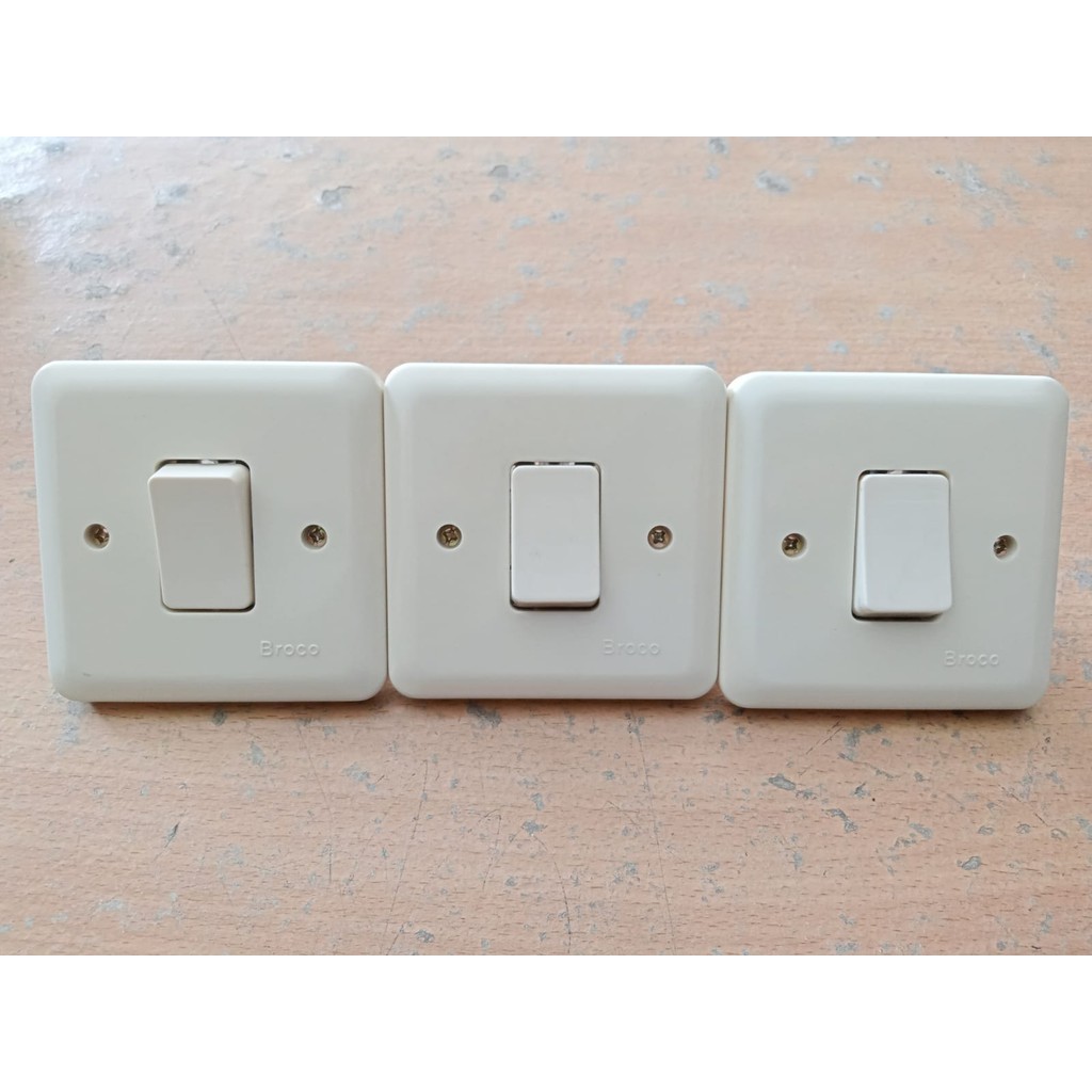 Jual Broco Saklar Single Switch 1 Gang | Shopee Indonesia