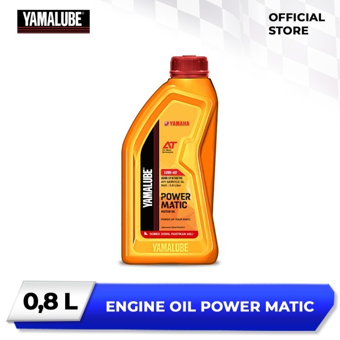 Jual Yamaha Yamalube Engine Oil Power Matic SL 10W-40 JASO MB 800ml ...