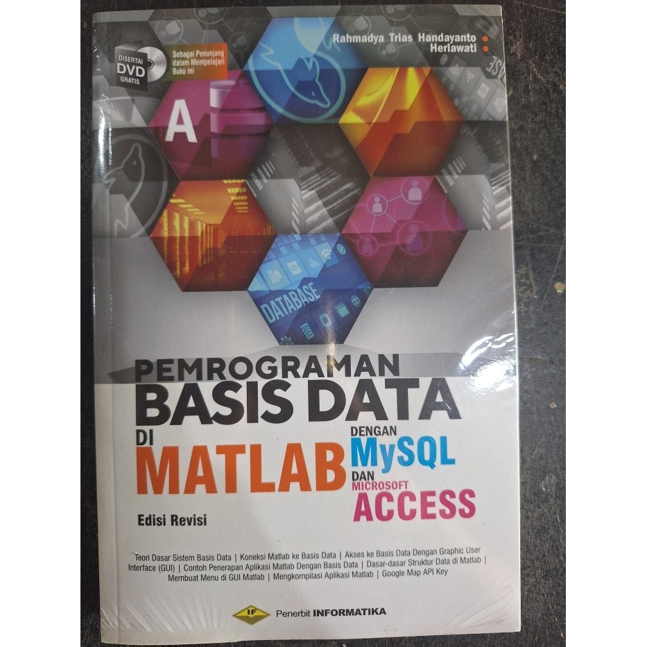 Jual Buku Pemrograman Basis Data Di Matlab Dengan Mysql Dan Microsoft