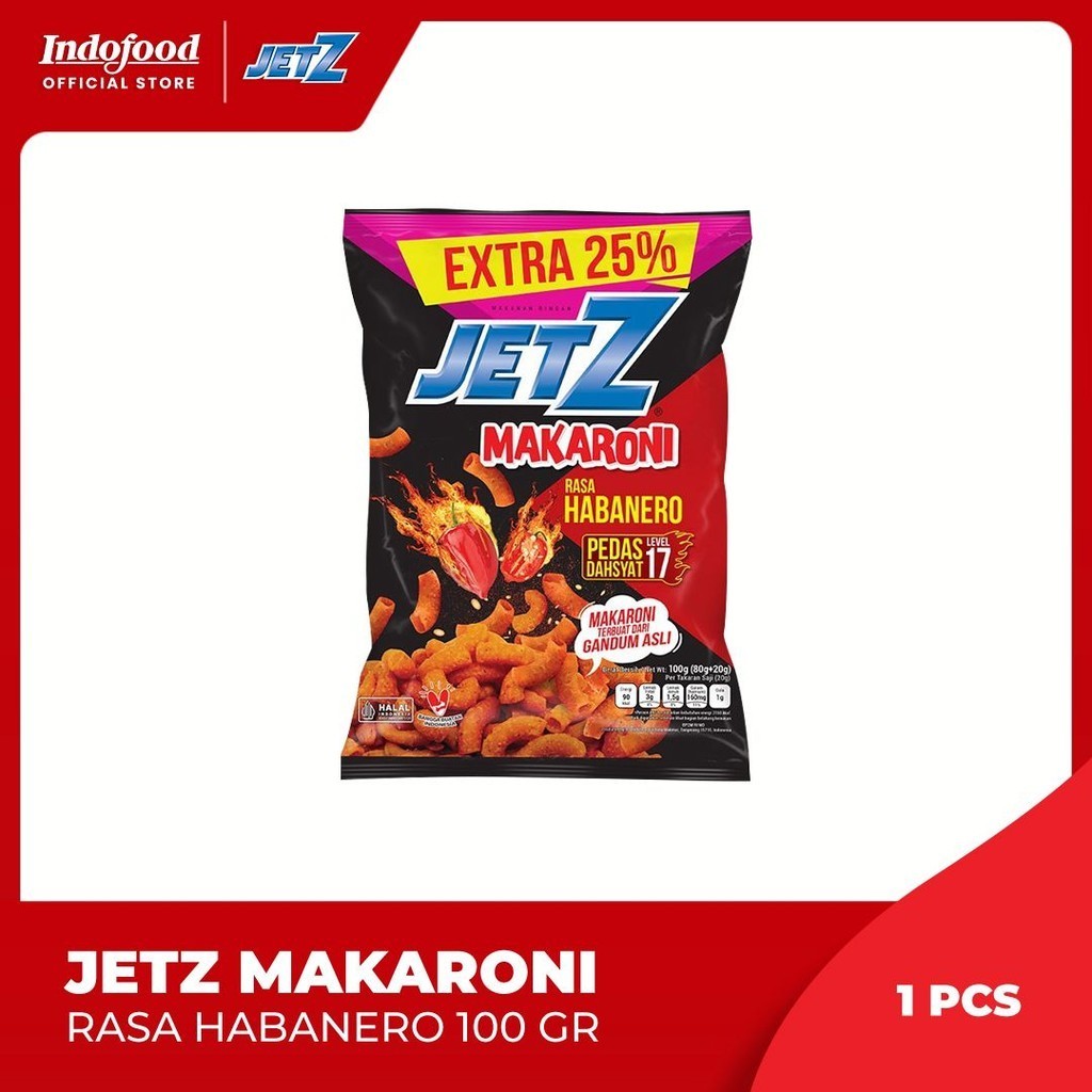 Jual Jetz Makaroni Habanero 100 gr | Shopee Indonesia
