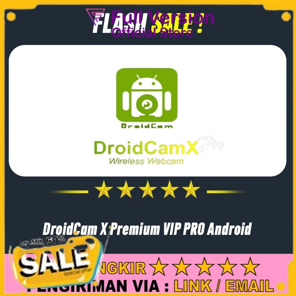 Jual Beli 2 Gratis 1 DroidCam X Droid Cam Premium VIP PRO Android Lifetime No Ads Iklan Fullpack ...