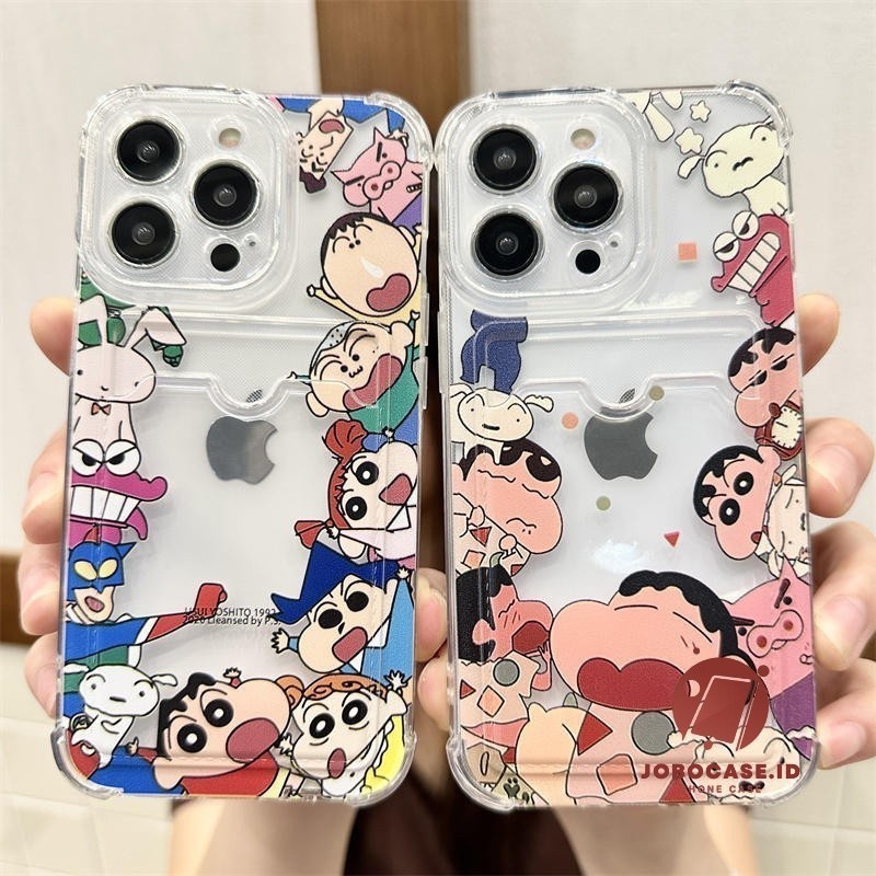 Jual Case OPPO card holder sinchan 01 Oppo Reno 12 12 Pro A58 A38 A78 ...