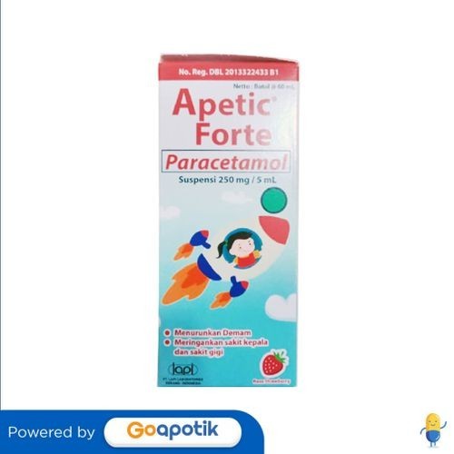 Jual Apetic Forte 250 Mg/5 Ml Rasa Strawberry Suspensi 60 Ml | Shopee ...