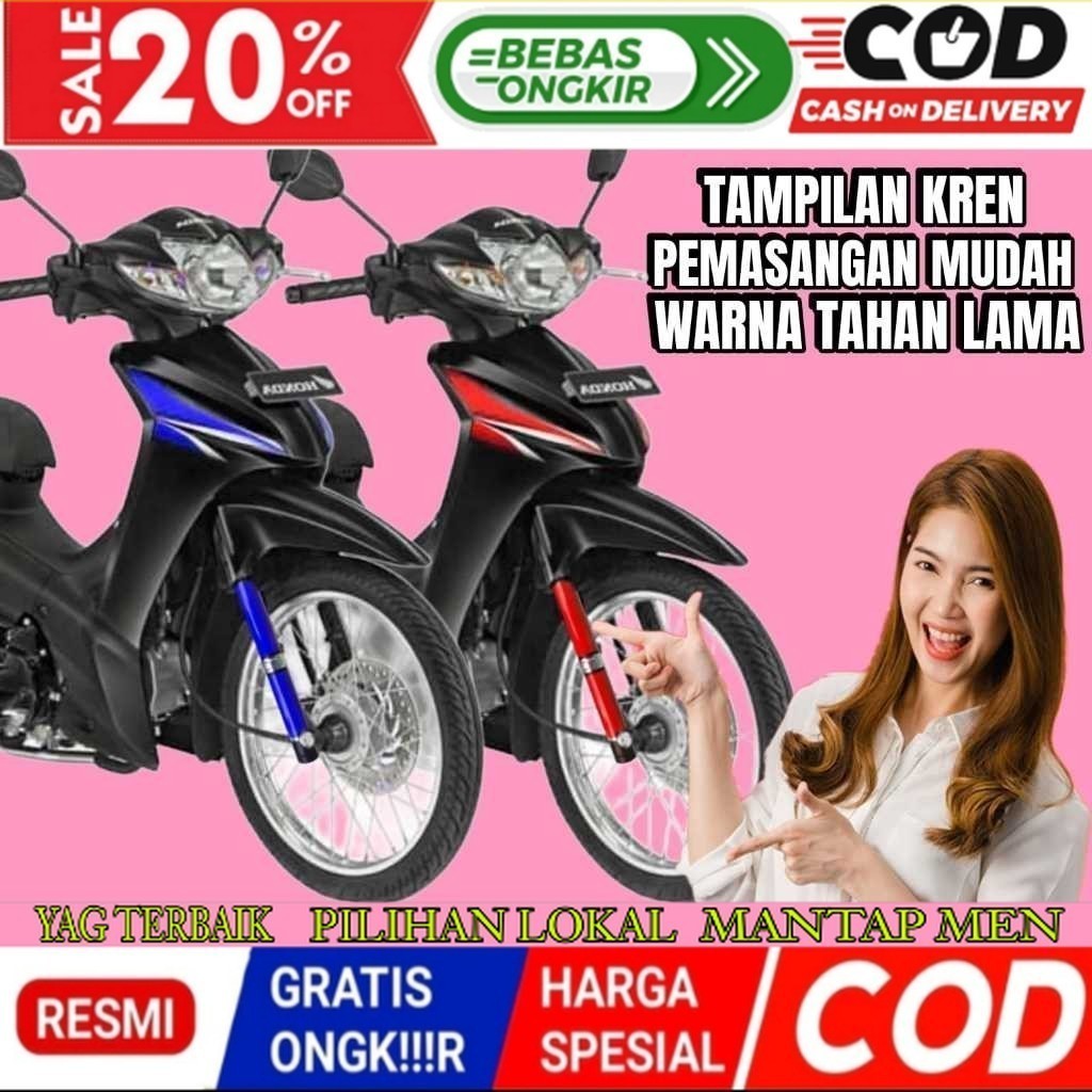 Jual Modifikasi Motor Revo Cover Shock | Shopee Indonesia