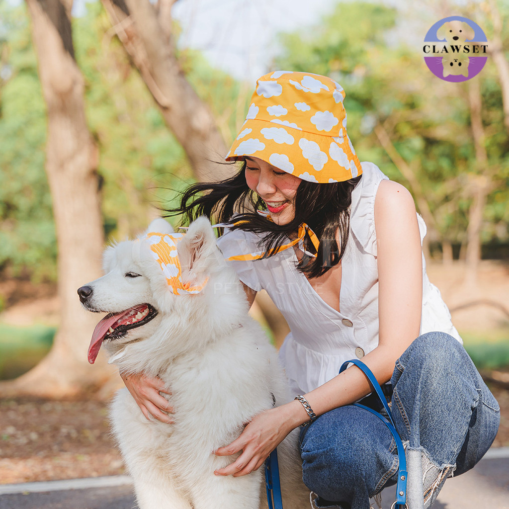 Jual Clawset - Human Hat - Bucket Hat (Topi) Unisex Sky & Cloud - Yellow (Kuning) | Shopee Indonesia