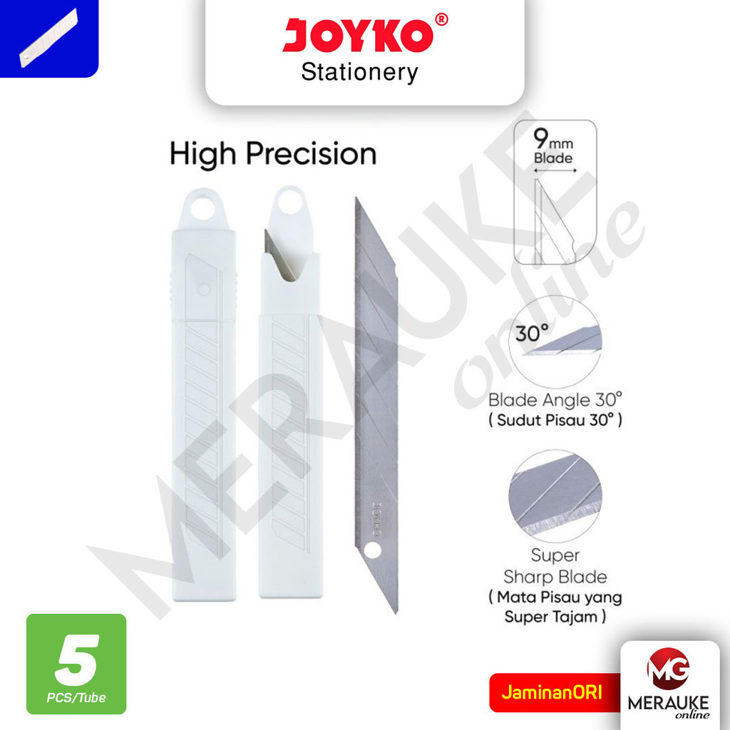 Jual Isi Cutter / Cutter Blade Refill JOYKO A-100PT (1 Tube isi 5 Pcs ...