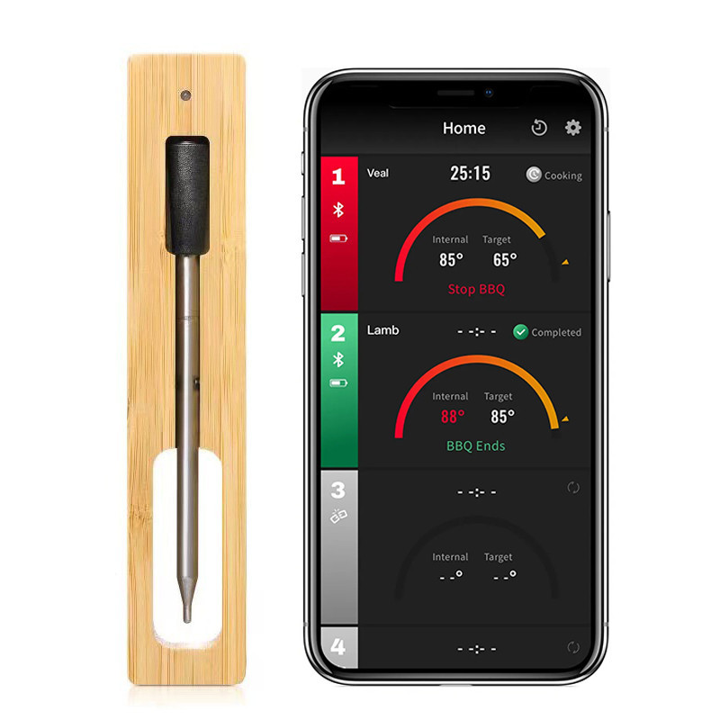 Jual Wireless Meat Food Thermometer for Oven Grill BBQ Smoker Kitchen ...