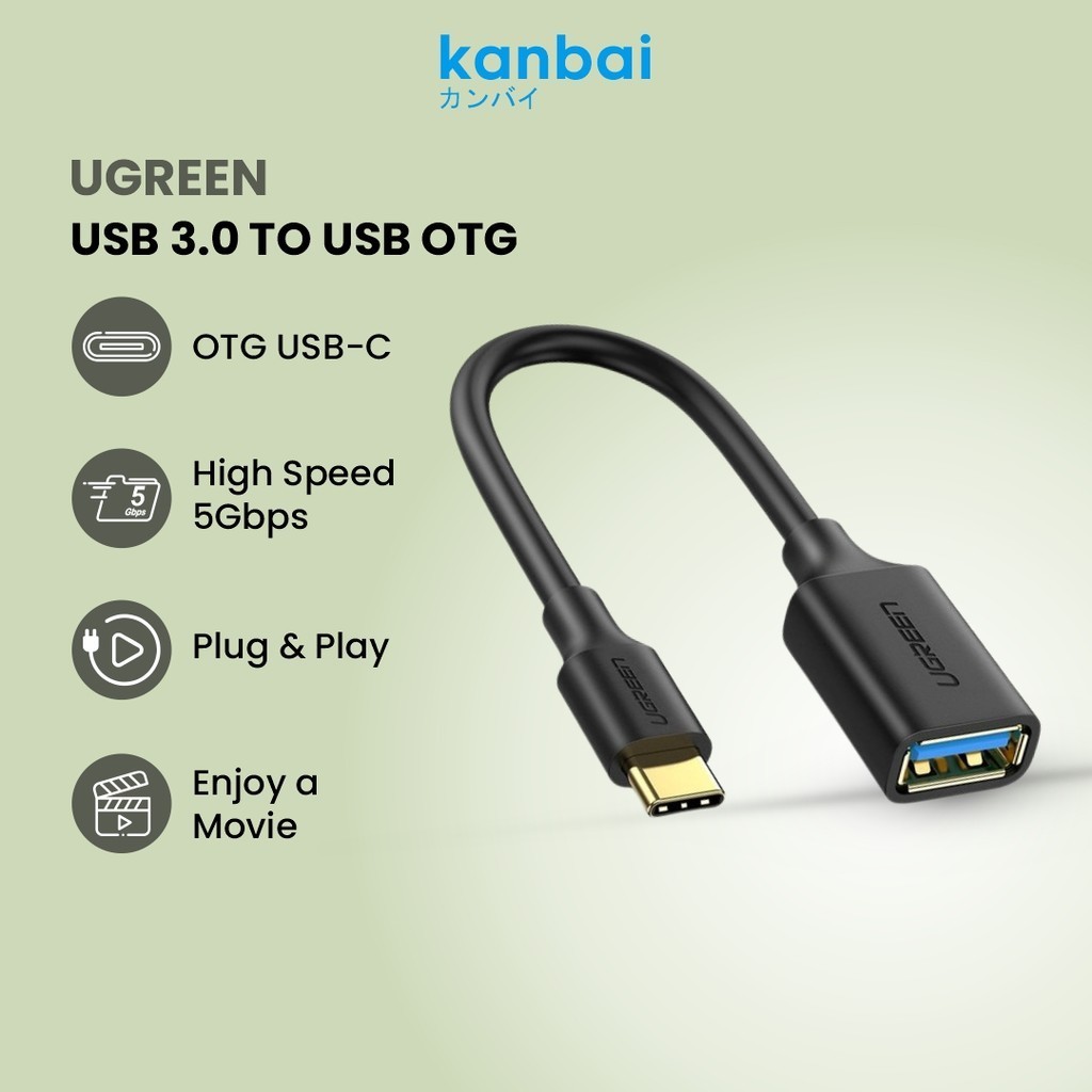 Jual UGREEN OTG Converter Type C to USB 3.0 High Speed | Shopee Indonesia