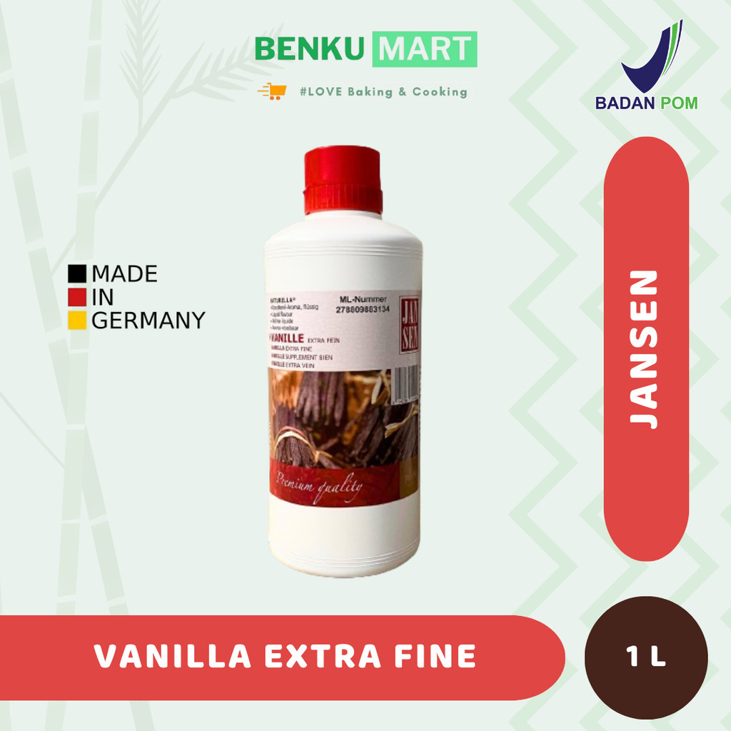 Jual Jansen Vanilla Extract Extra Fine 1 Kg | Vanilla jansen 1 Liter ...
