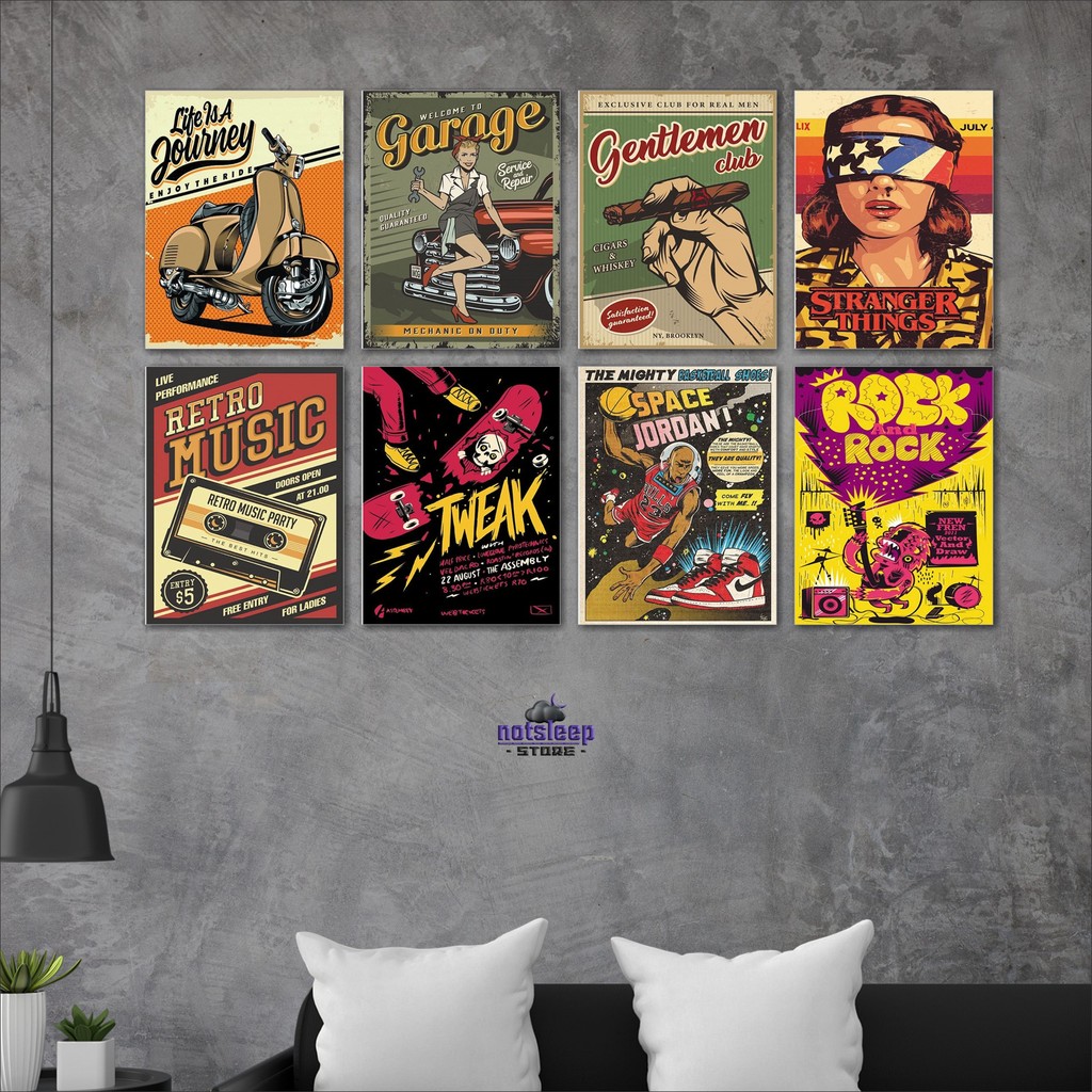 Jual Poster kayu dekorasi hiasan dinding aesthetic kam Vintage dan ...