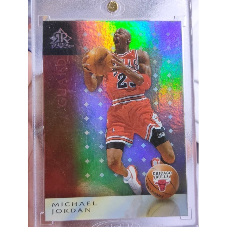 Jual ORIGINAL kartu basket NBA Michael Jordan Reflections HOLO BULLS ...