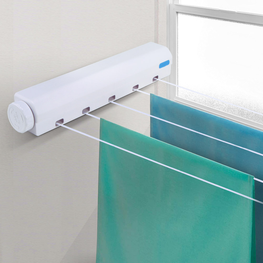 Jual Rope Dryer Retractable Clothes Dryer Wall Hanger Clothes Line ...